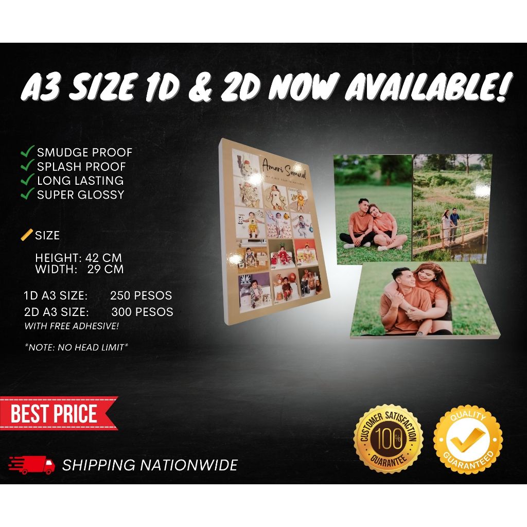 PERSONALIZED SINTRA BOARD A3 / A4 / 3 & 6 Panels | Shopee Philippines