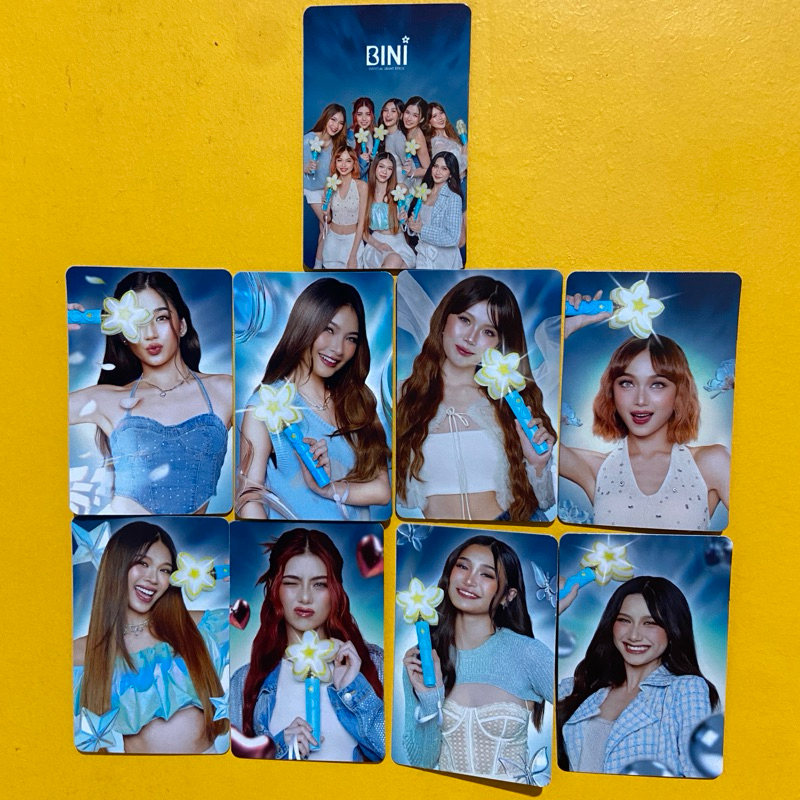 BINI OFFICIAL LIGHTSTICK PHOTOCARD, PHOTOCARDS (with FREEBIES) | Shopee ...