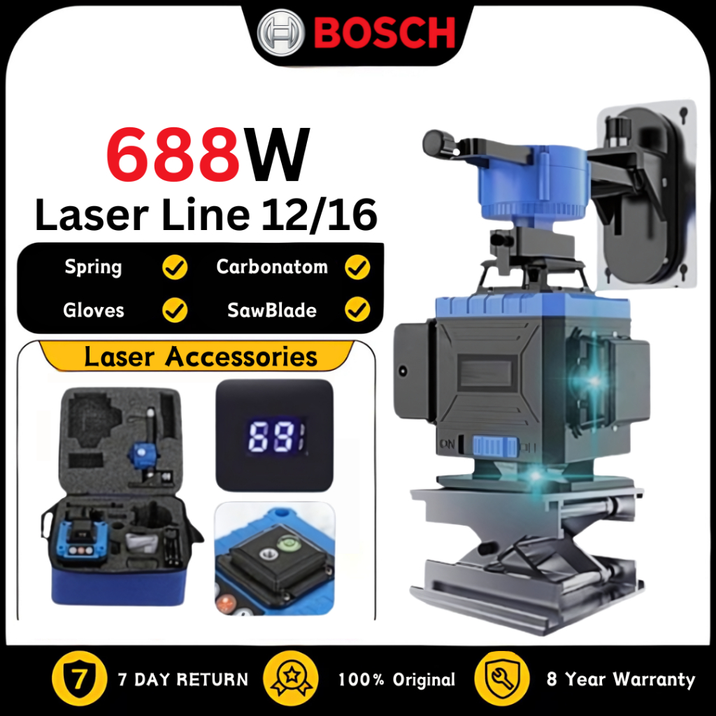 Auto Measurement Tool Line Laser Level 12 / Level 16 Green Light Self ...