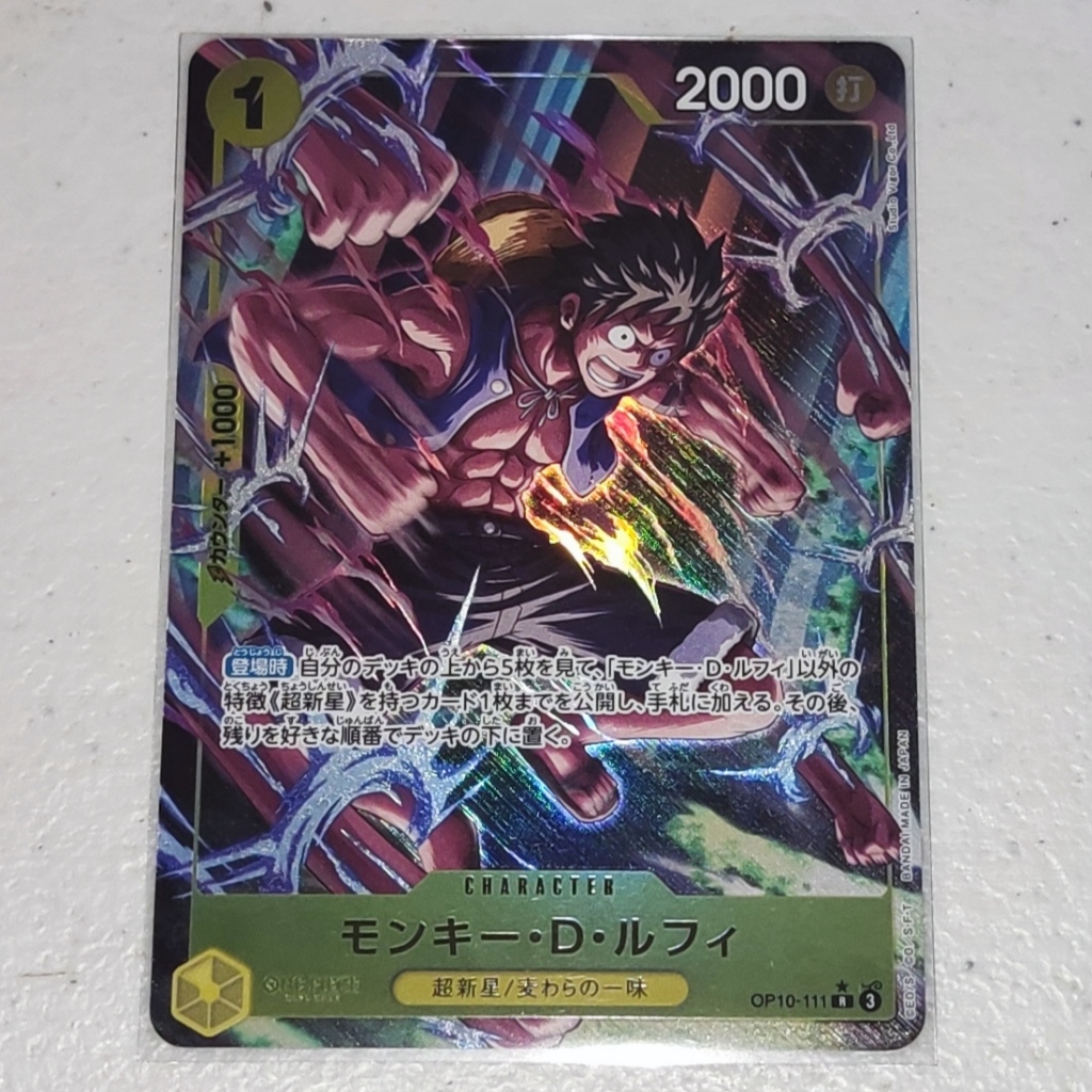 Monkey D. Luffy One Piece Card Game TCG OP10-111 R Alternate Art ...