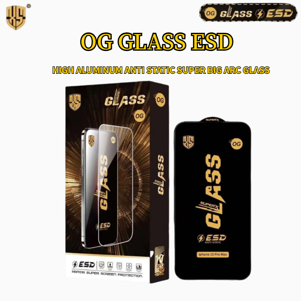 High Aluminum Anti Static Tempered Glass for Iphone 16 15 14 13 12 11 ...