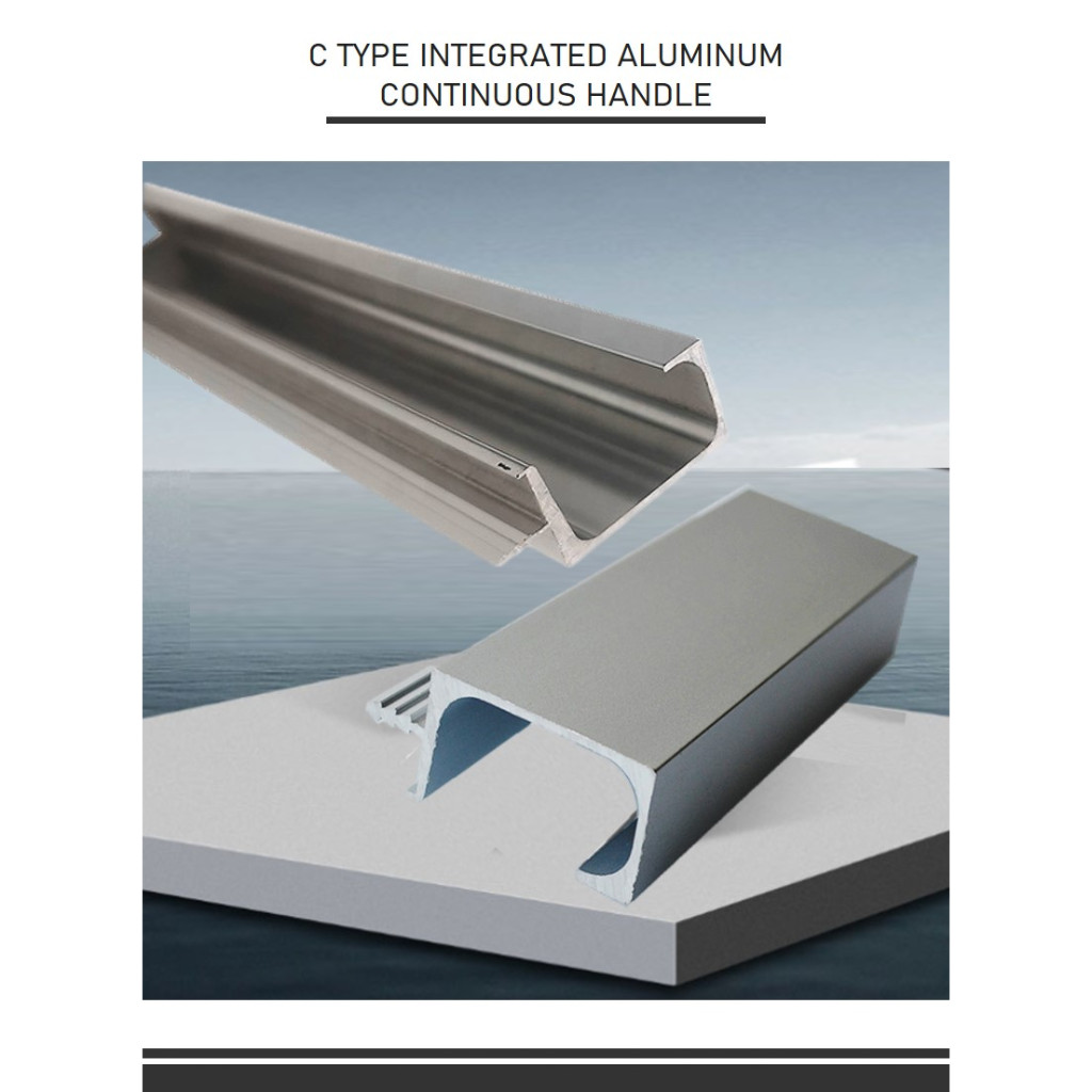 Aluminum Continuous Handle/C Handle/Grab Handle C Type (1.5meters ...