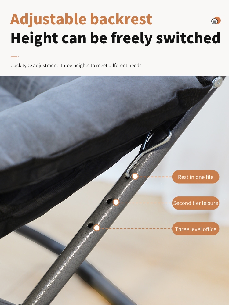 AIODIY Folding Lazy Chair With Footrest Sofa Recliner Sofa Reclining ...