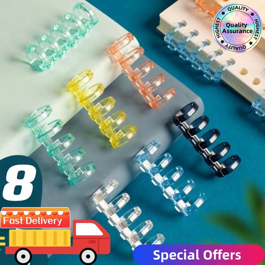 5/30 Holes Plastic Ring Binder Ring Binding Spines Combs 80 / 60 Sheets ...