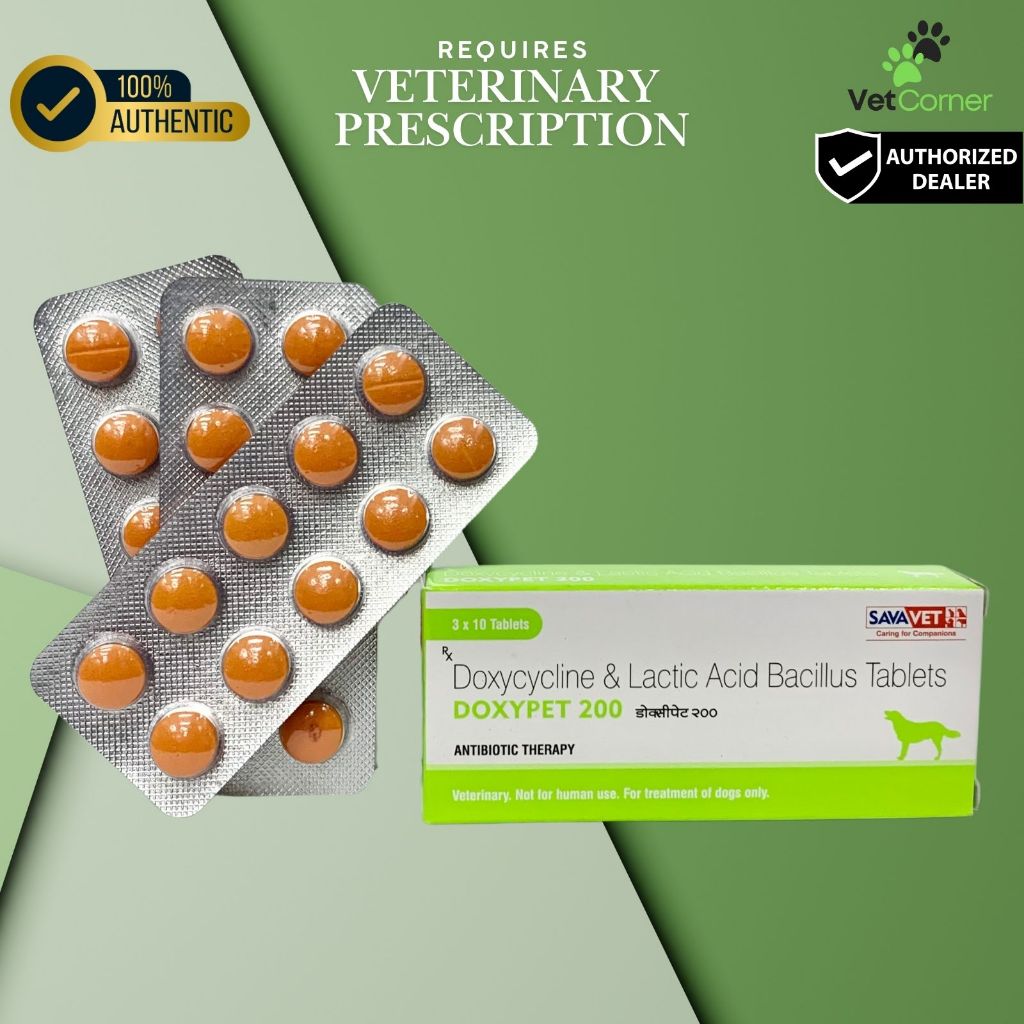DOXYPET 200 (Doxycycline & Lactic Acid Bacillus Tablets) RETAIL - PER ...