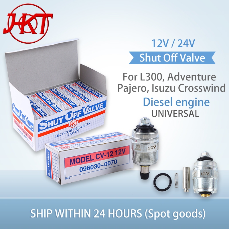 HKT Shut Off Valve 12V 24V Starter Magnetic Valve For mitsubishi L300 ...