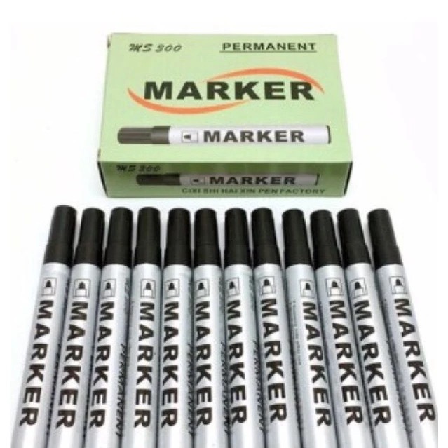 MS-300 12PCS PERMANENT MARKER | Shopee Philippines