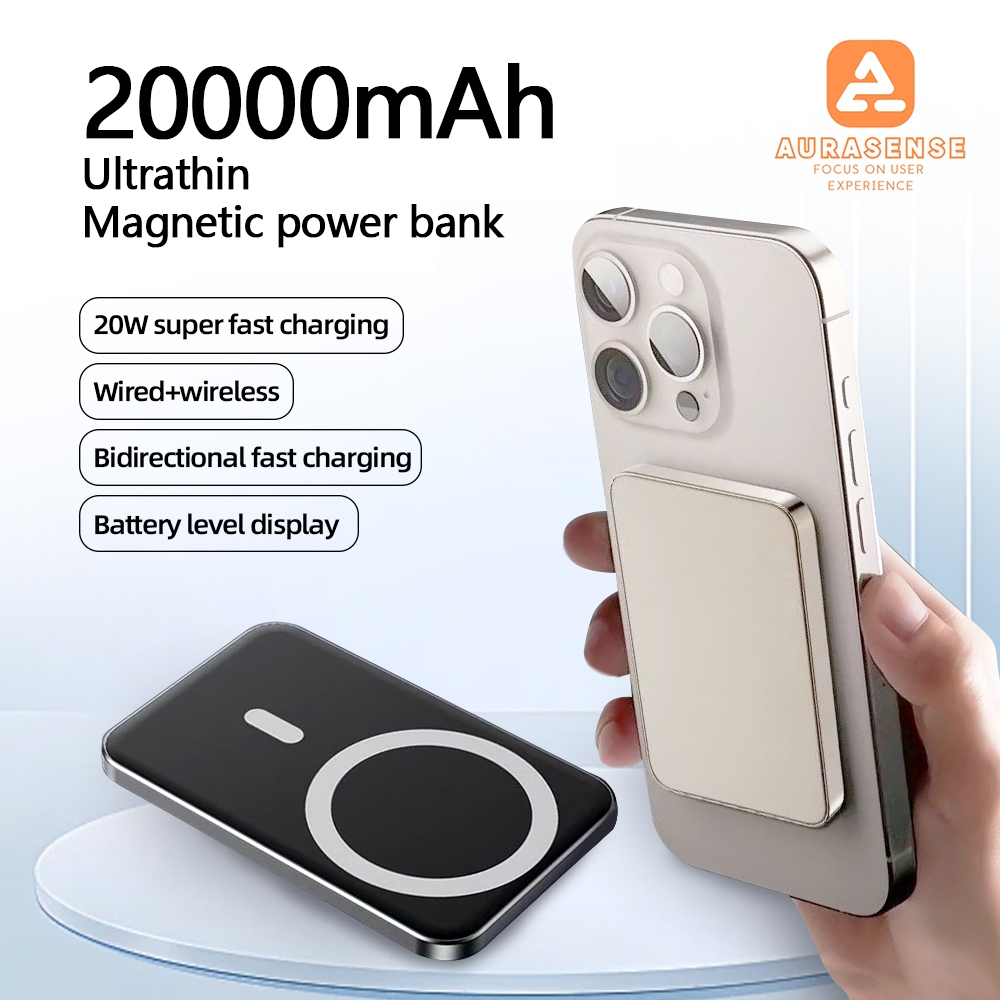 【CCC】Ultrathin Magnetic Powerbank 20000mAh Fast Charging Portable ...