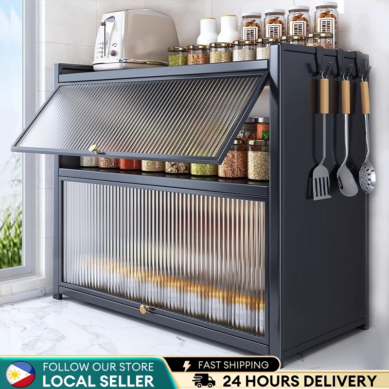 3 layer Dish Rack Dish Cabinet Spice rack Kitchen rack Condiment rack ...