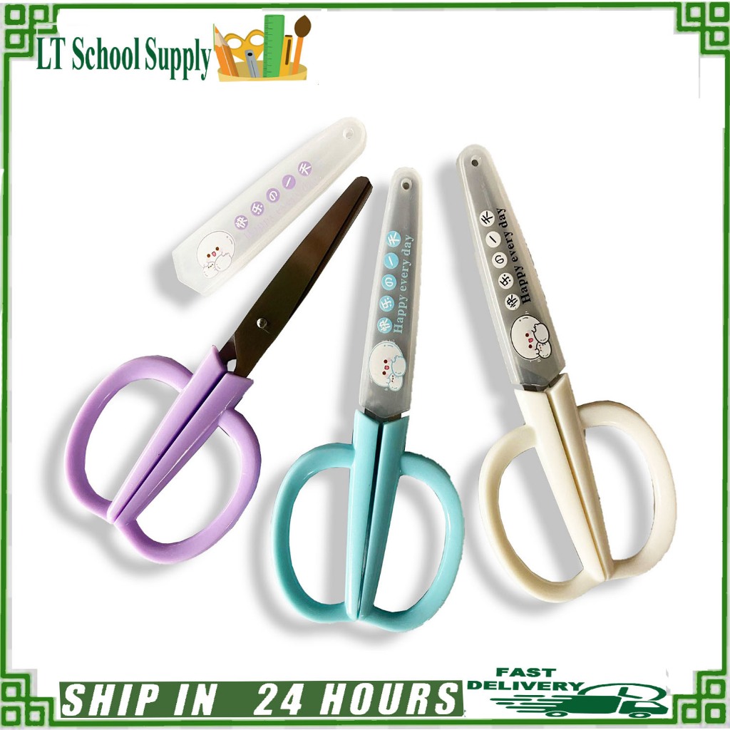 1 Piece Dingli Stainless steel Scissors Pastel Color Random (DL ...