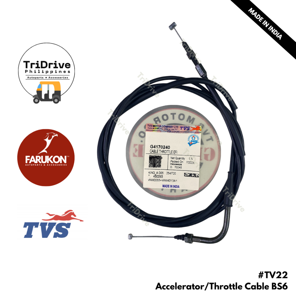 TVS King Accelerator / Throttle Cable G4170240 | Shopee Philippines
