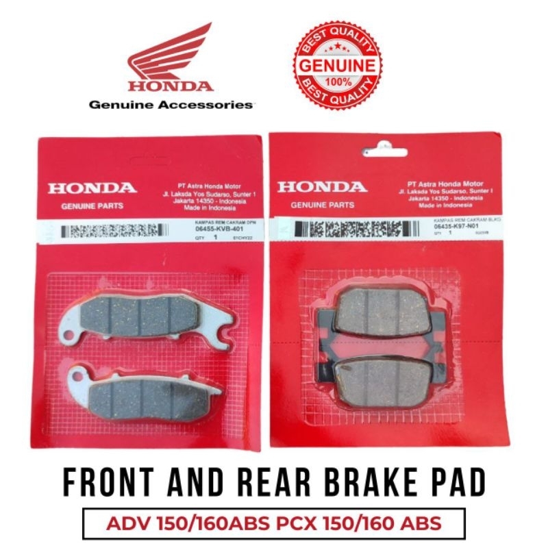HONDA Genuine Parts | ADV Brake Pad Set 150 160 ABS PCX 160 ABS ...