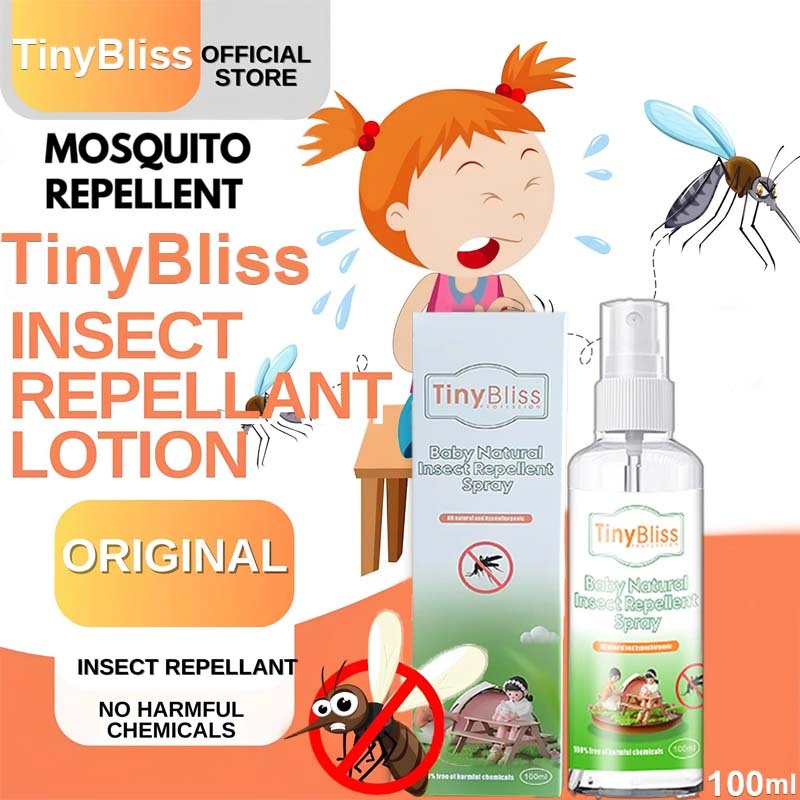 TinyBliss Baby Insect Repellent Spray Hypoallergenic Mosquito DEET-Free ...