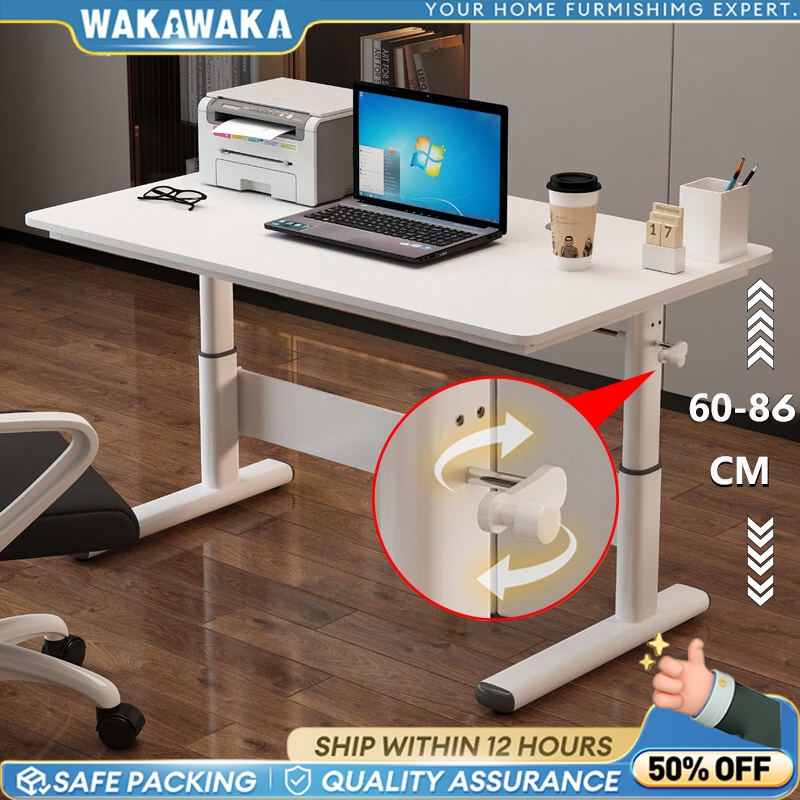 Handle Adjustable Table Study Desk Computer Table Modern High-End ...