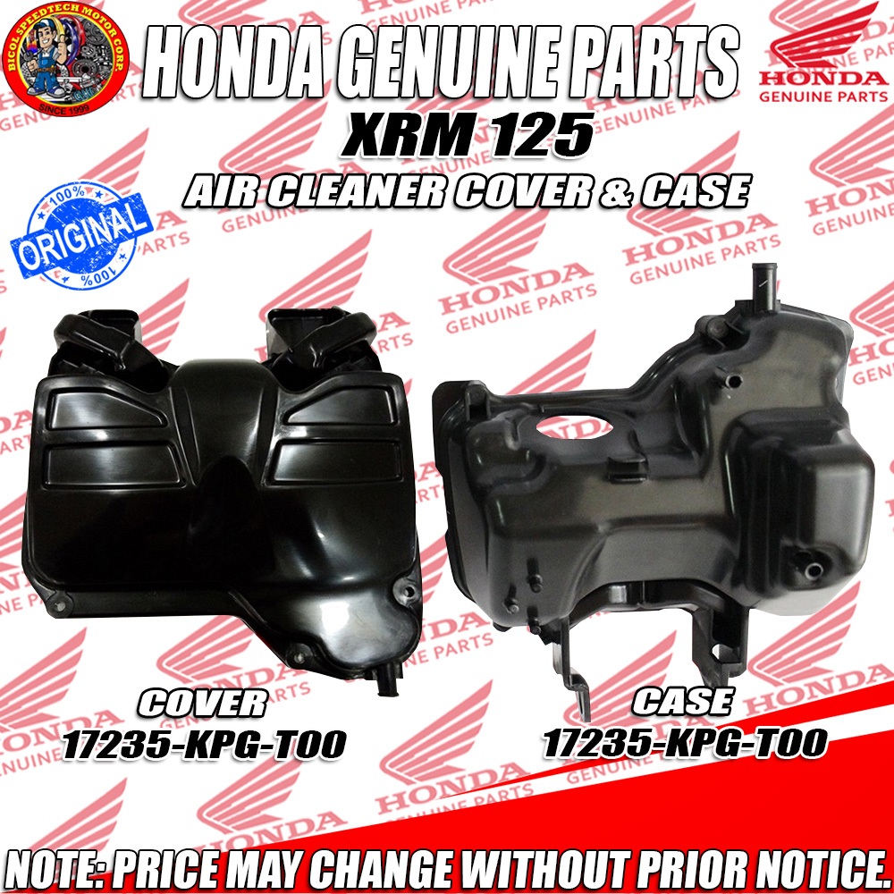 HONDA XRM 125/RS 125 CARB AIR CLEANER COVER & CASE (HPI) (GENUINE ...