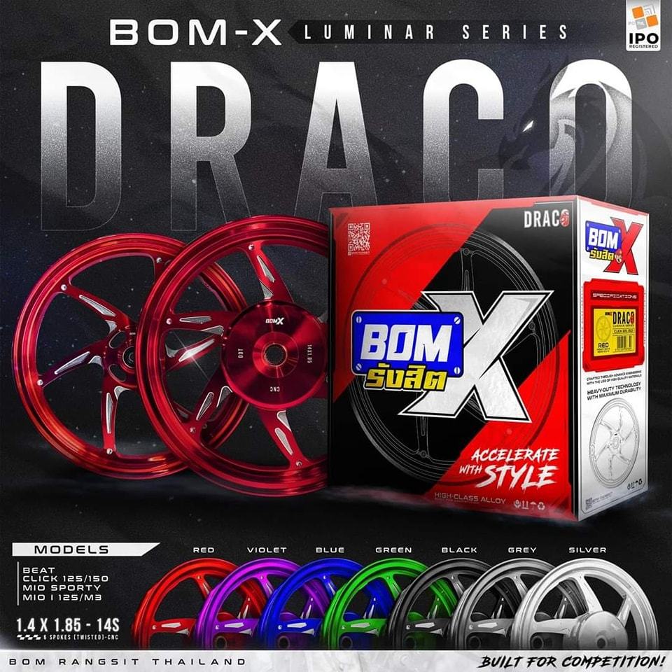 BOM RANGSIT MAGS DRACO FOR BEAT / CLICK125/150 / SPORTY / M3. | Shopee Philippines