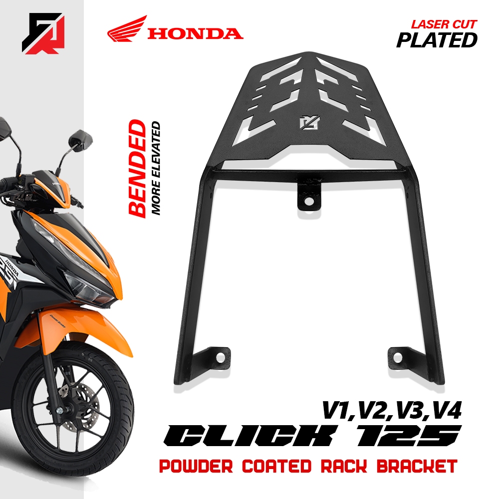 POWER RACK BEND Honda Click 125/150/ V2 TopBox Bracket FOR MOTORCYCLES ...