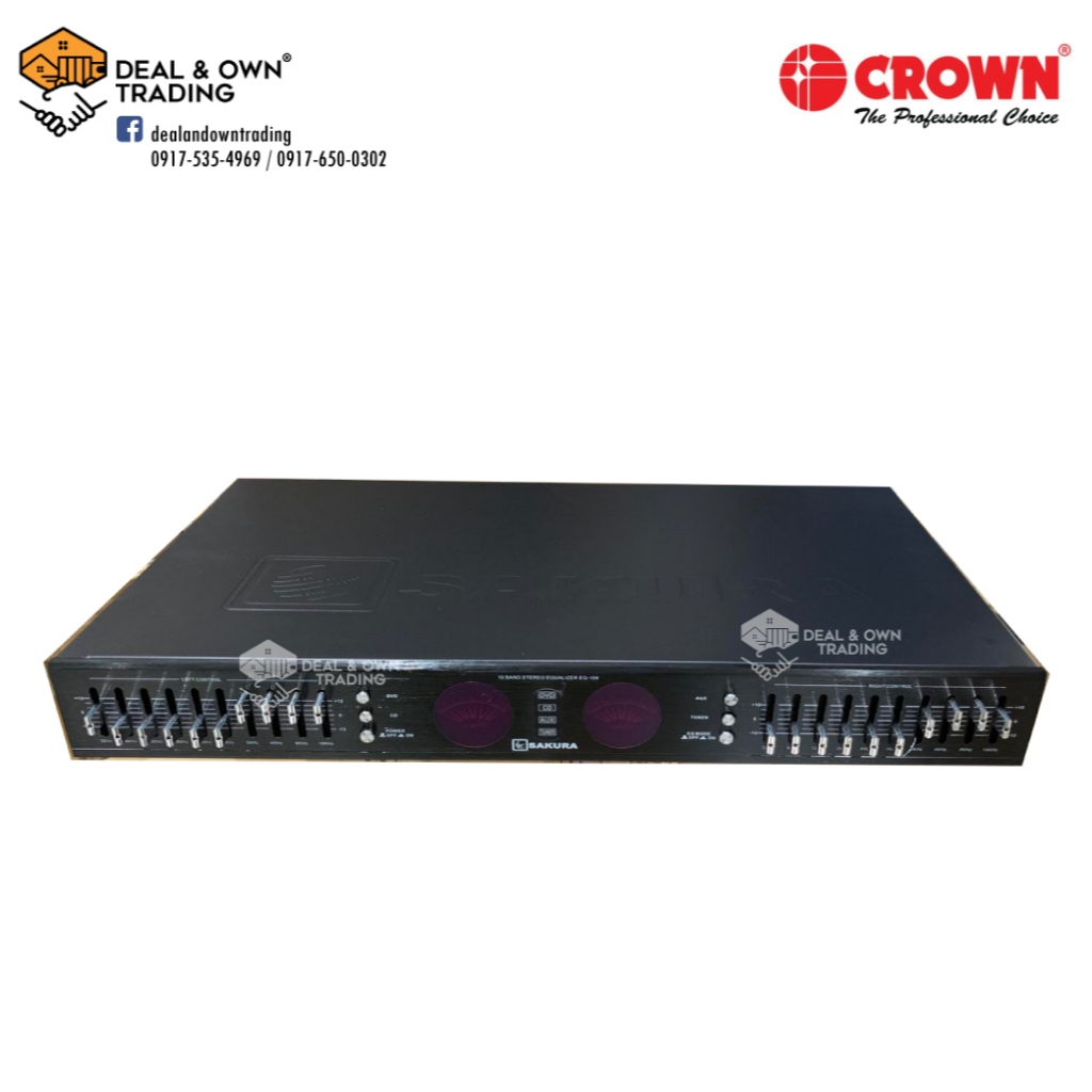 Sakura EQ-104 10 Band Graphic Equalizer w/ V.U Meter | Shopee Philippines