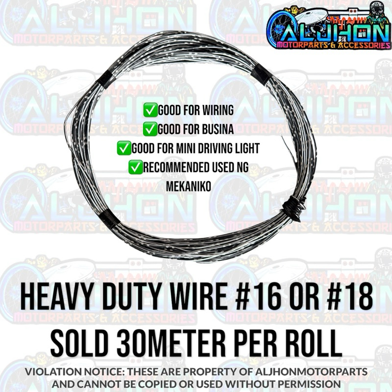 HEAVY DUTY 18MM JAPAN WIRE 30METERS RANDOM COLOR | Shopee Philippines