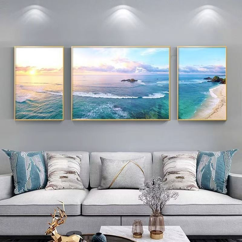 Frescoes frame art decorations study hotel bar triptychs bedroom dinner ...
