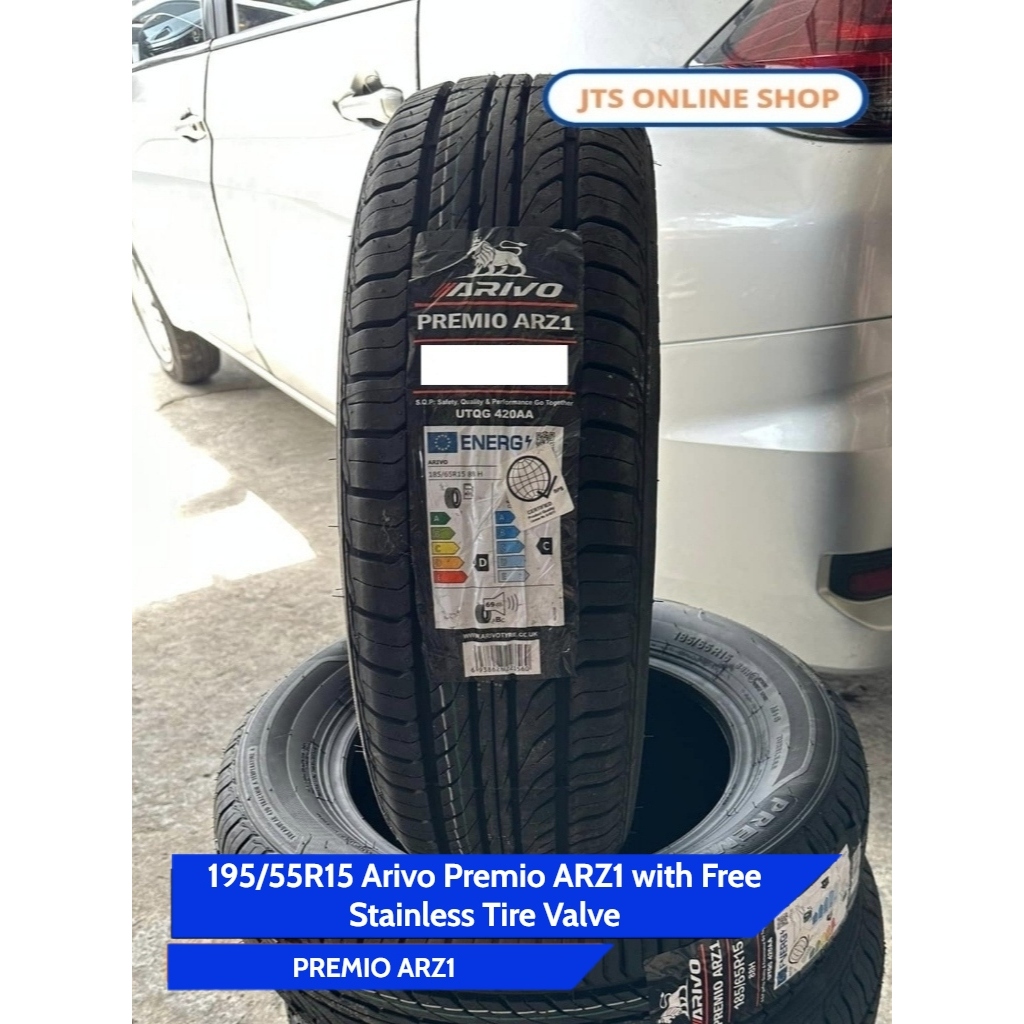 195/55R15 Arivo Premio ARZ1 with Free Stainless Tire Valve (PRE-ORDER) | Shopee Philippines