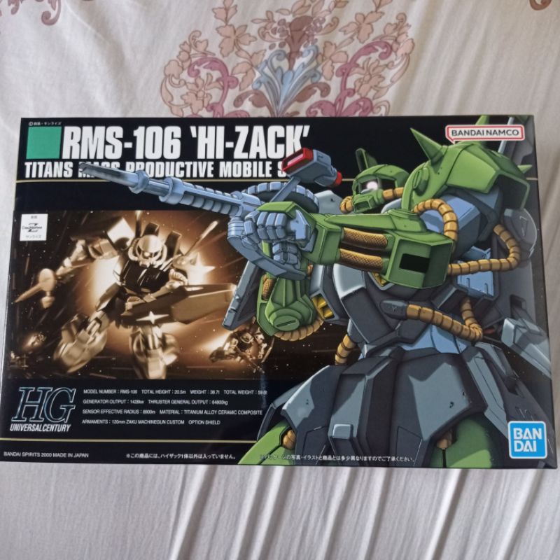 Bandai Hi Zack HG High Grade 1/144 Gundam mecha robot model kit toys ...