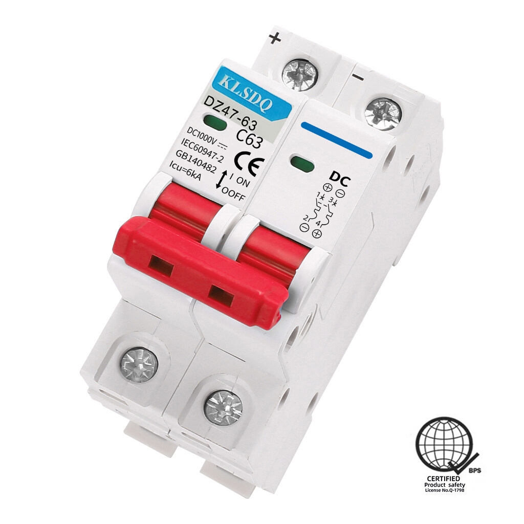 AC Circuit Breaker DC Circuit Breaker 6A 10A 16A 20A 32A 40A 50A 63A 2P Solar Mini AC DC MCB PV ...