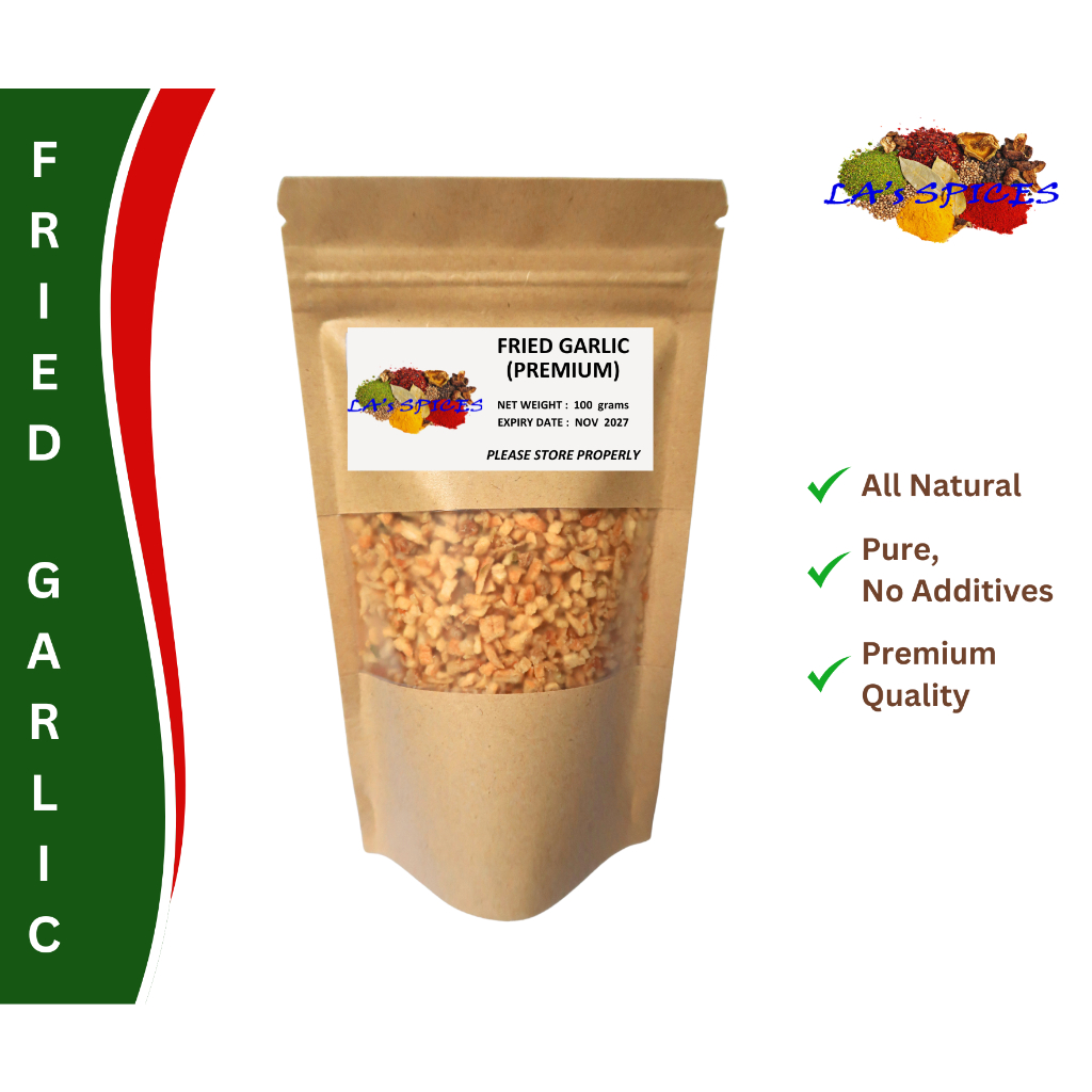 Fried Garlic (Premium) - 100 grams, 250 grams or 500 grams | Shopee ...