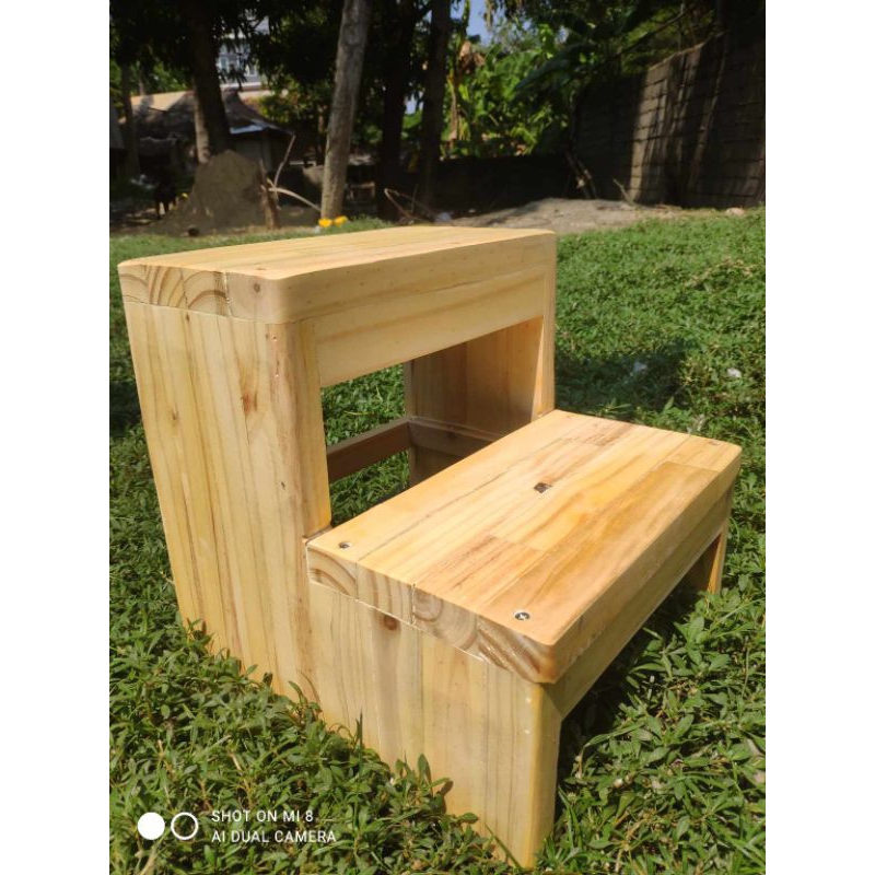 Solid wood Step Stool | Shopee Philippines