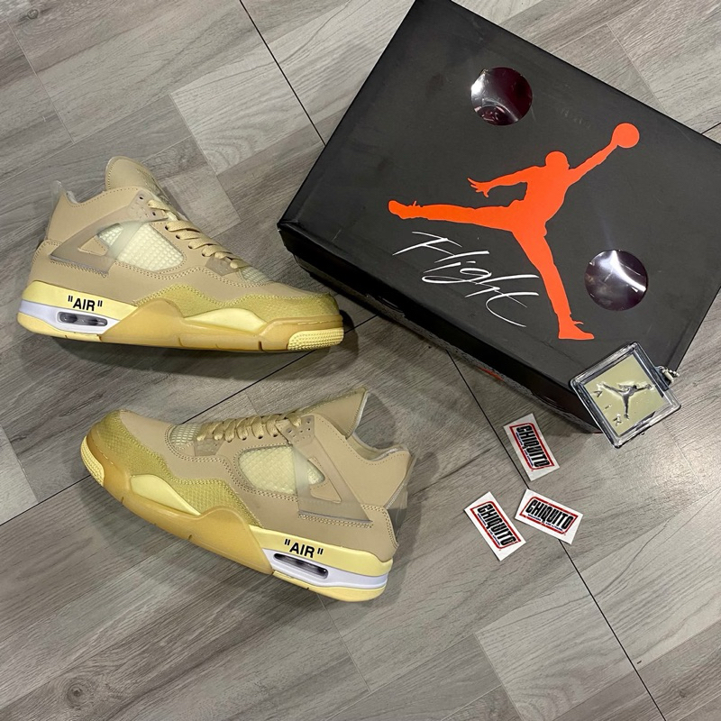 J4 "Off-white Sail" sneakers with box unauthorized authentic (Mens and ...