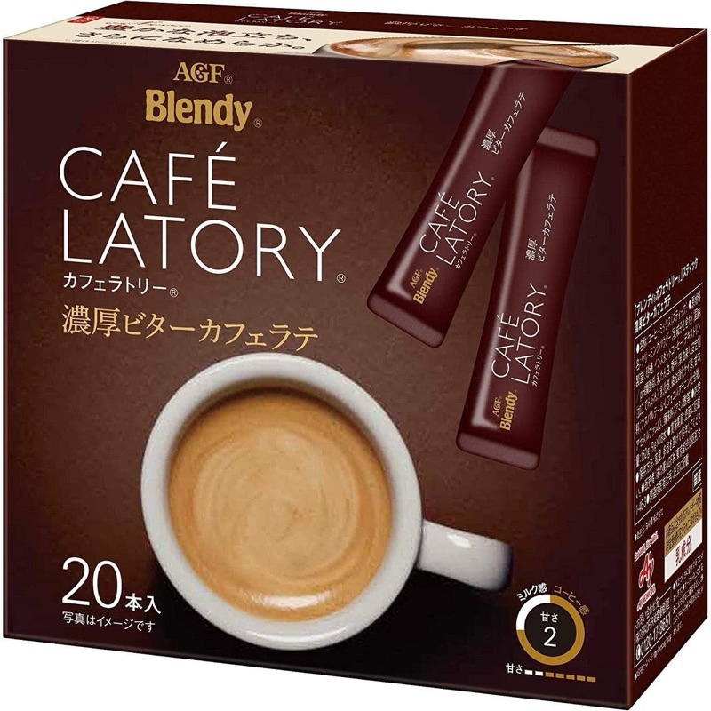 AGF Blendy Cafe Latory Rich Bitter Cafe Latte 20 Sticks | Shopee Philippines