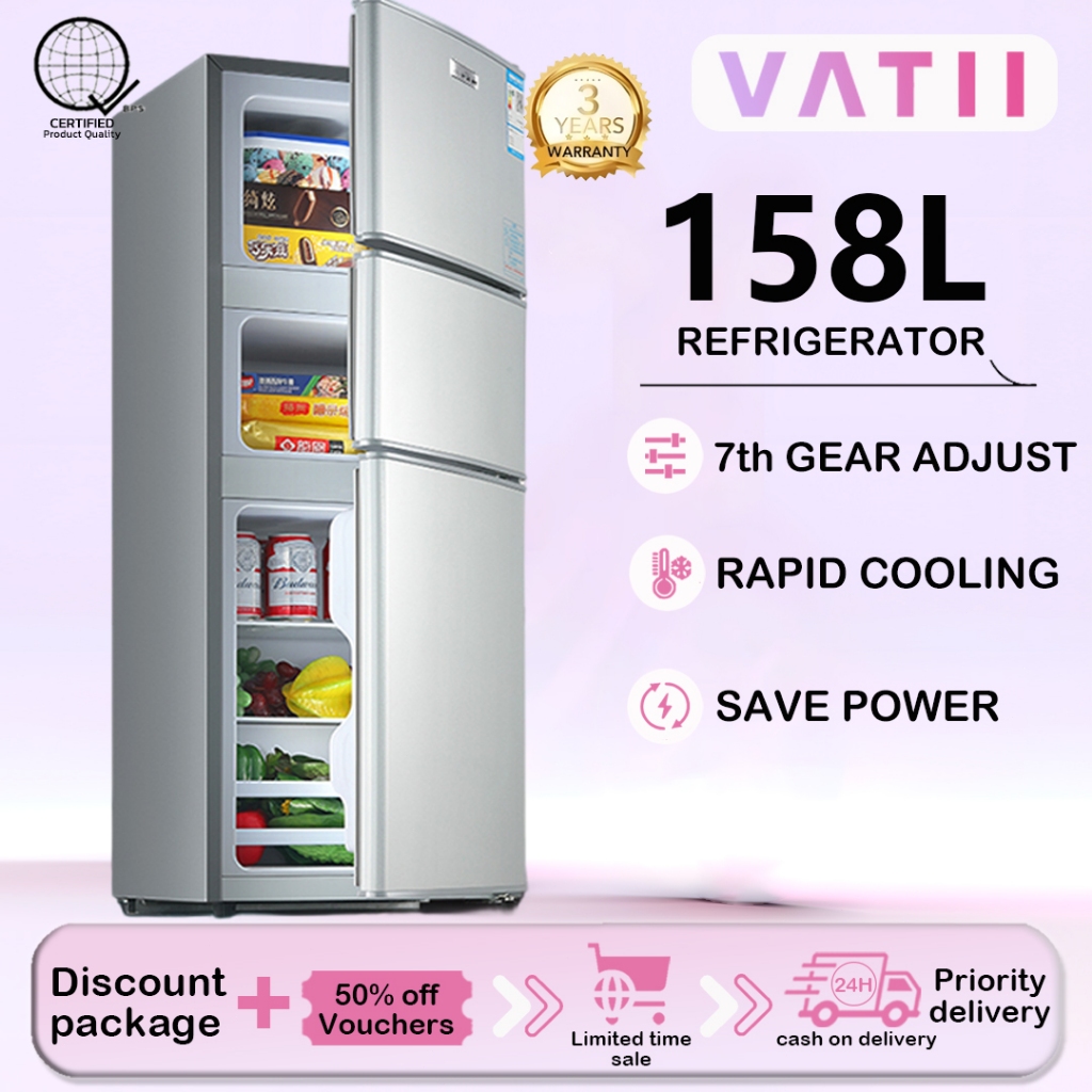 VATII 158L/145L/125L MINI refrigerator large capacity energy saving ...