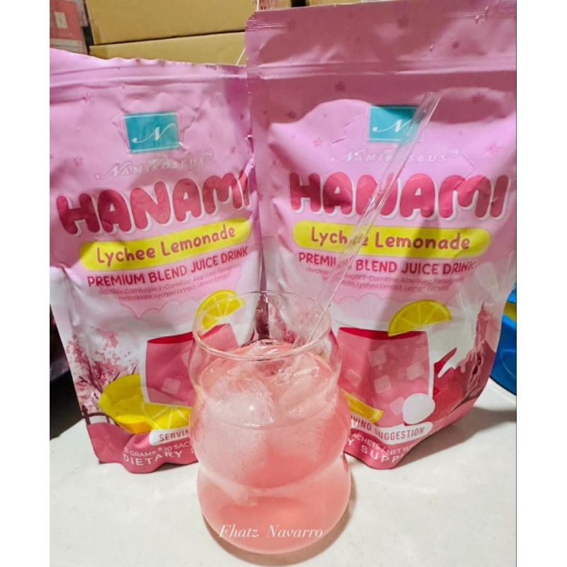 Hanami Lychee Lemonade Premium Blend Juice Drink 210 grams | Shopee ...