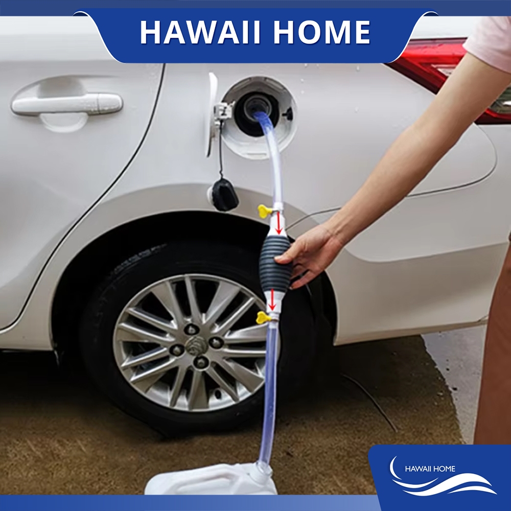 Hawaii High Flow Siphon/Oil Sucker Hand Pump Portable Manual Car Fuel ...