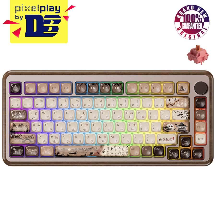 Akko MU02 Mountain Seclusion Walnut Wood Case Multi-Mode RGB Hot ...