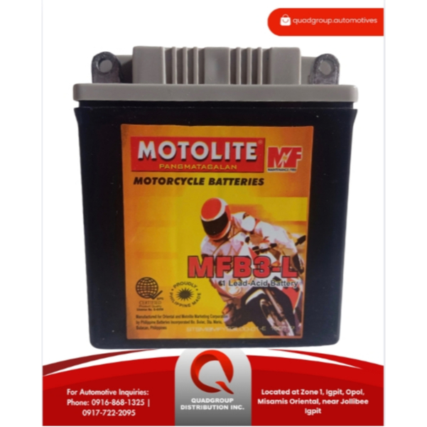 MOTOLITE YB3L-MF - MCB Wet Charge | Shopee Philippines