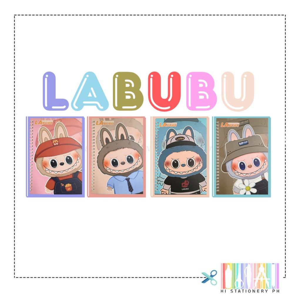 Labubu Spiral Notebook A5 Line Notebook | Shopee Philippines
