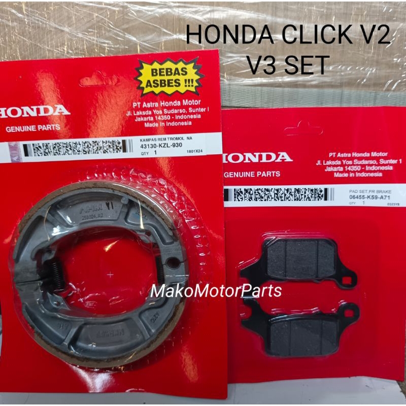 Honda Click 125i V2, V3/ 150i V3 BRAKE SET FRONT&REAR | Shopee Philippines