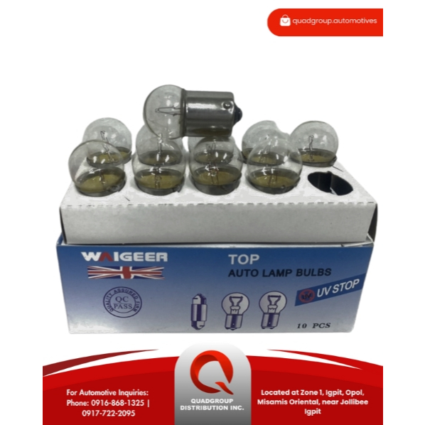 WAIGEER LIGHTS - 1814 MED S/C 24V R5W 24V 5W BA15s AUTO BULB | Shopee ...