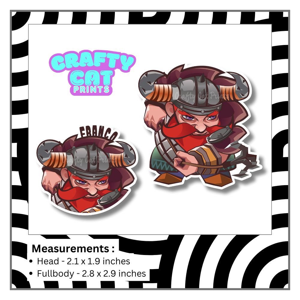 FrancoMLBB Chibi Waterproof Sticker | Shopee Philippines