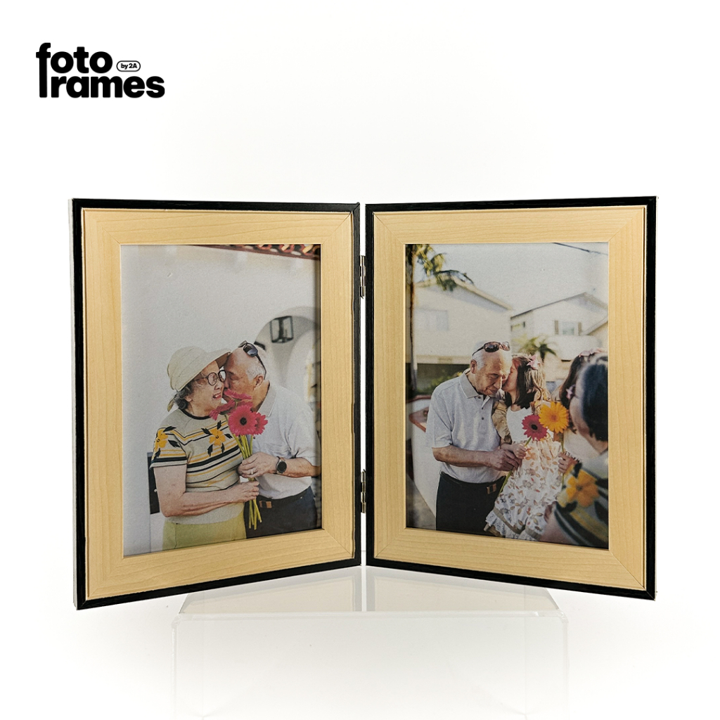 2A Double Picture Frame 4R/5R Home Decor Photo Frame (Y238) | Shopee ...