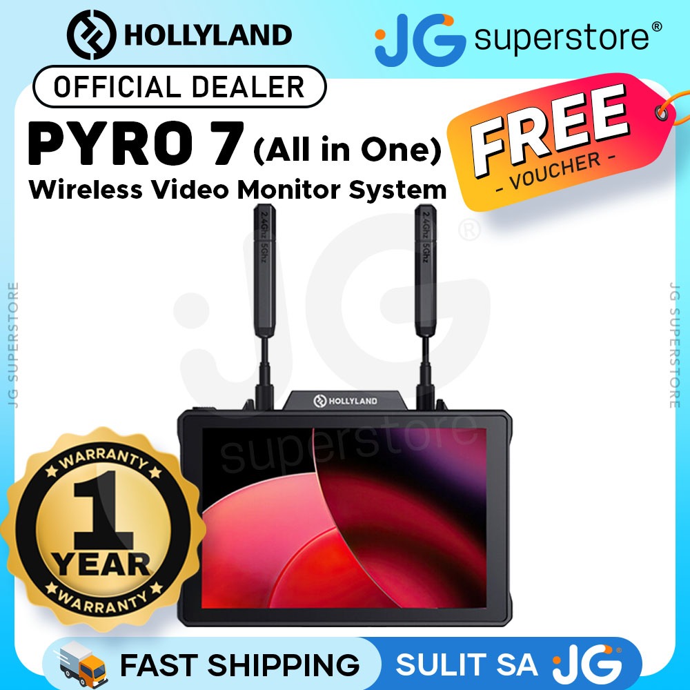 HOLLYLAND PYRO 7 Wireless 7" Video Display Monitor and TX Transmitter ...