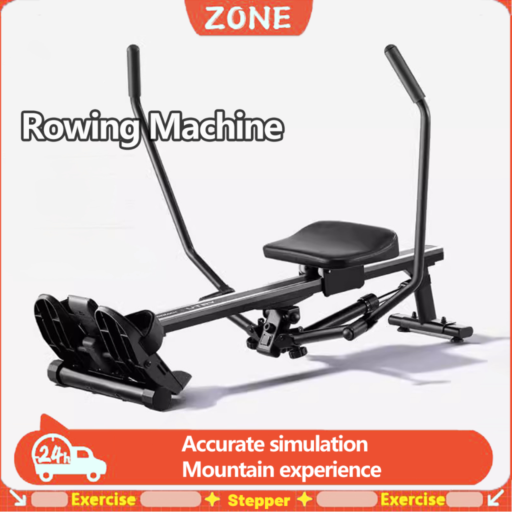 Rowing Machine Home Fitness Training Equipment Hydraulic Folding Double ...