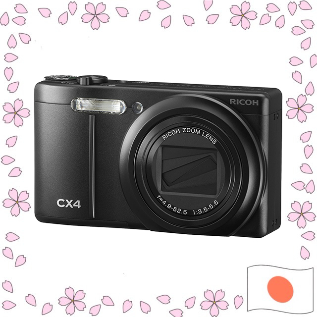 RICOH Digital Camera CX4 Black CX4BK 10MP Back-illuminated CMOS 10.7x ...