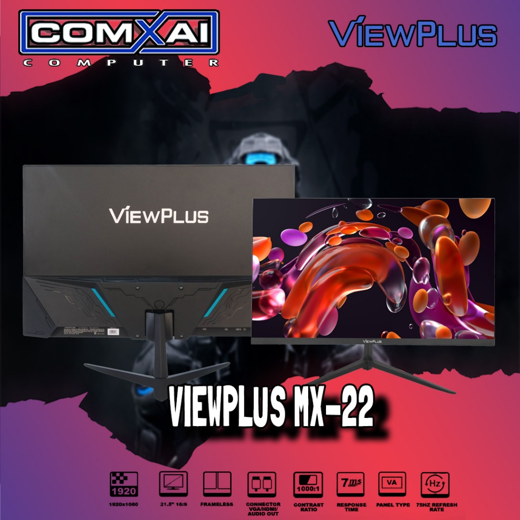 ViewPlus MX-22 21.5" 75Hz FHD Monitor Black | Shopee Philippines