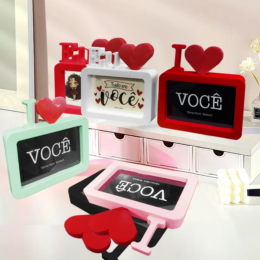 9*14CM High quality plastic picture frame stand frame photo holder ...