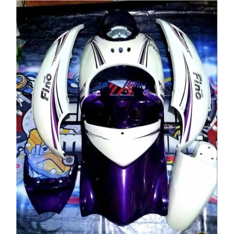 FINO S SET FAIRINGS WHITE PURPLE | Shopee Philippines
