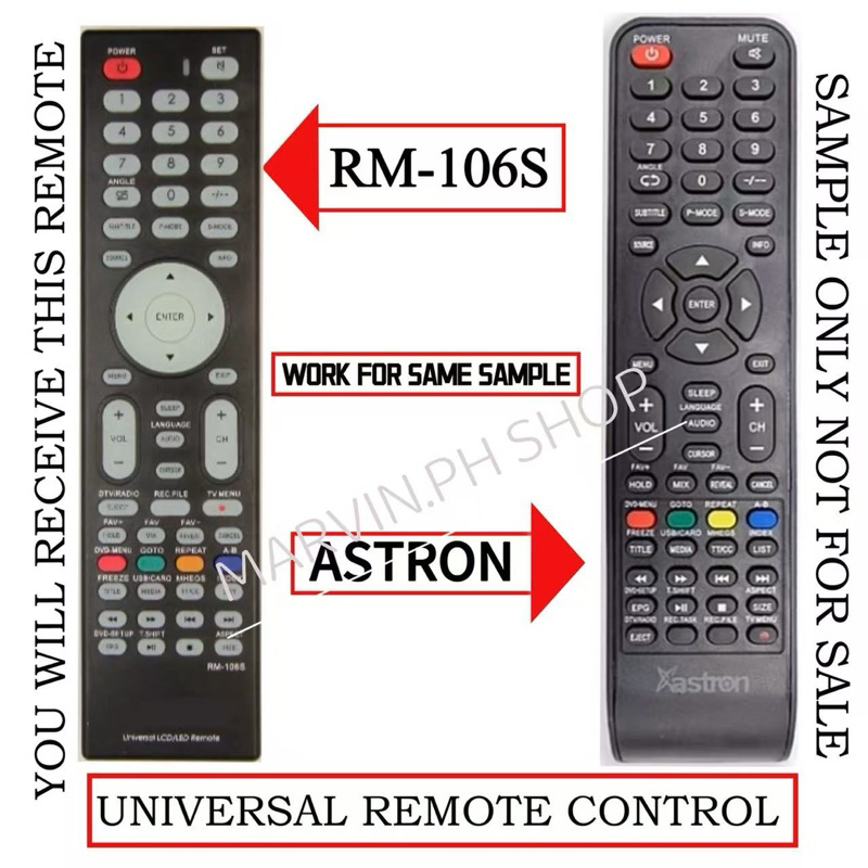 ready to use Univelsal remote control for Astron univelsal smart TV ...