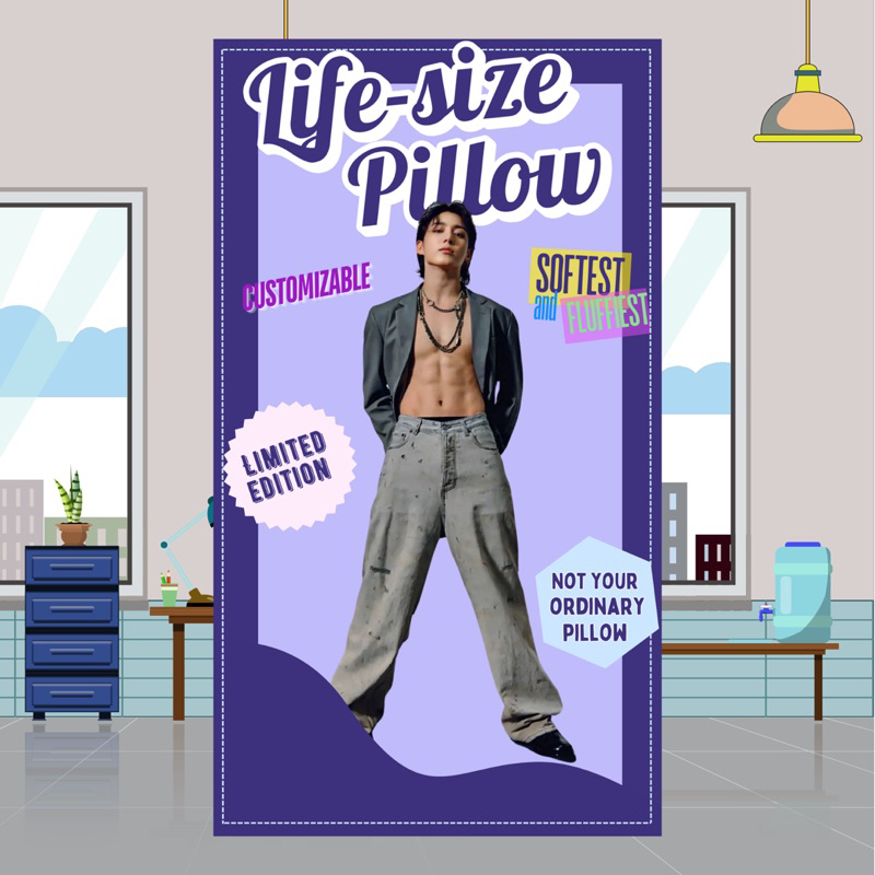LIFESIZE PILLOW (customizable) | Shopee Philippines