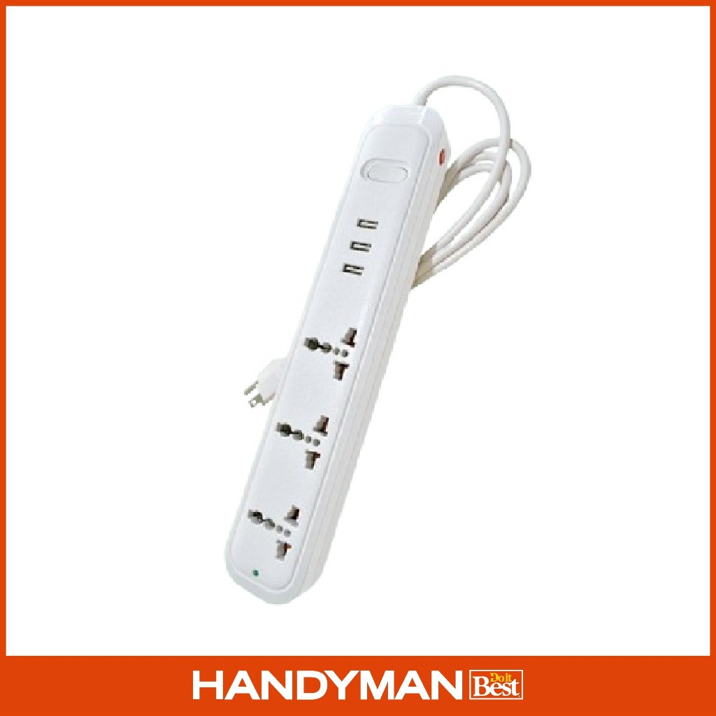 Omni Travel Extension Cord 3-Gang with 3 USB Outlet (USB-303) | Shopee ...